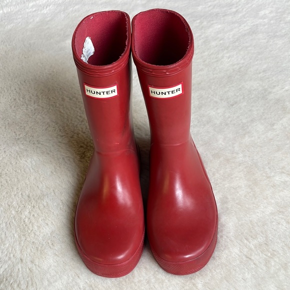 Hunter | Shoes | Hunter Military Red Original Kids First Rain Boots ...
